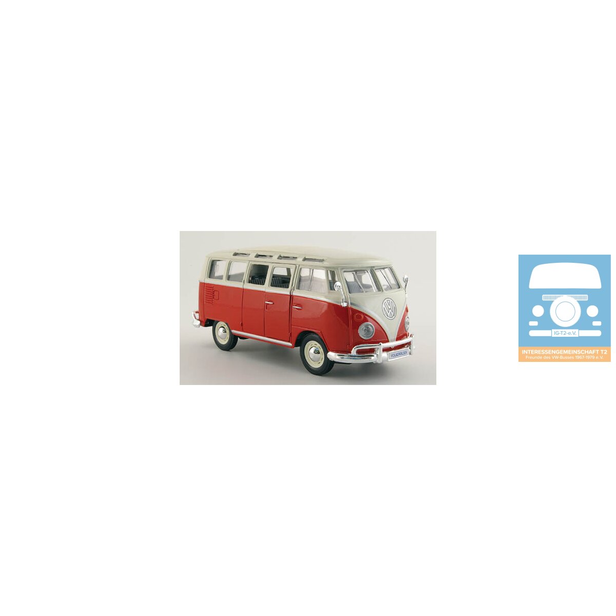 Maisto VW T1 Samba rot - VW T2 Bus Bulli - Webshop für Modellautos un ...