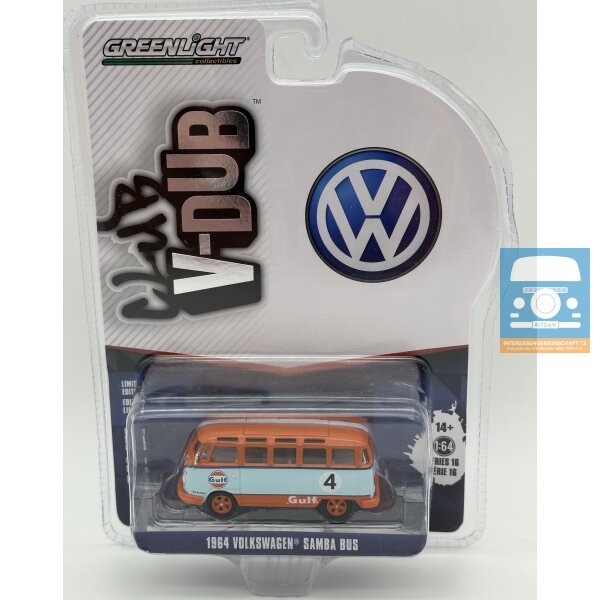 Greenlight VW T1 Samba Gulf 1:64 - VW T2 Bus Bulli - Webshop für Mode ...