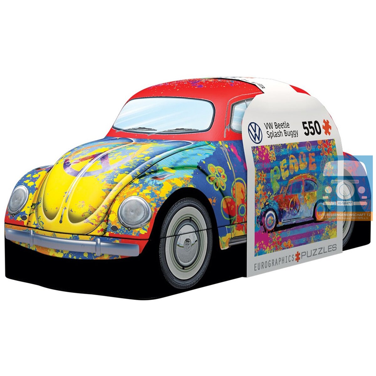 Eurographics VW Beetle Splash Tin - VW T2 Bus Bulli - Webshop für Mod ...
