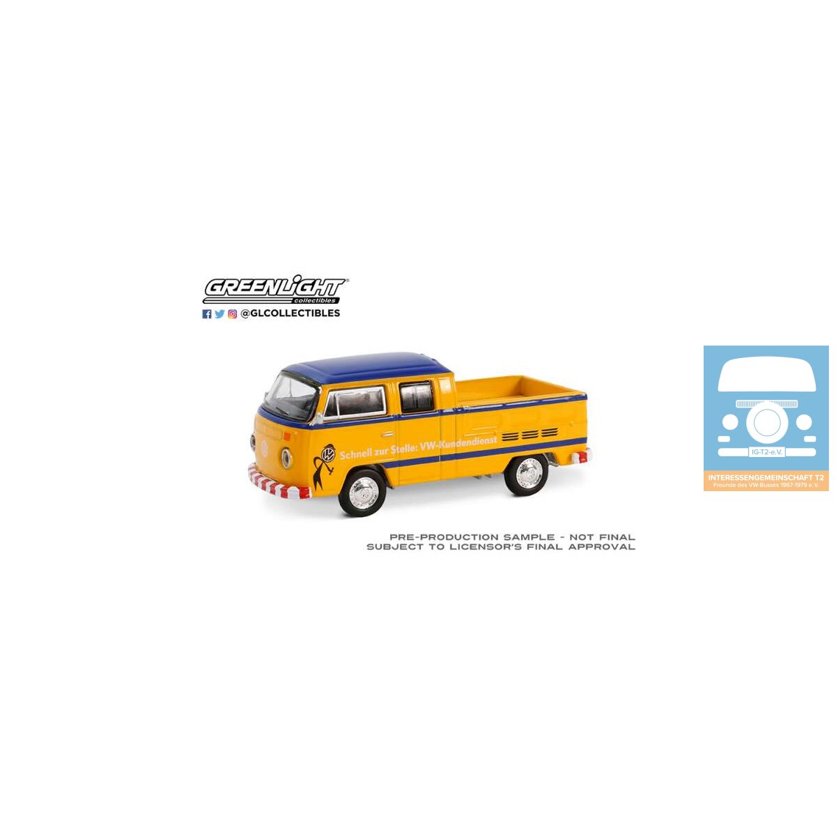 Greenlight VW T2b Doppelkabine "VW Kundendienst" - VW T2 Bus Bulli ...